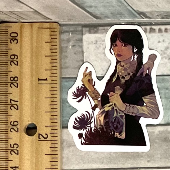 Office | 110 Wednesday Addams Reusable Waterproof Vinyl Sticker Decal ...